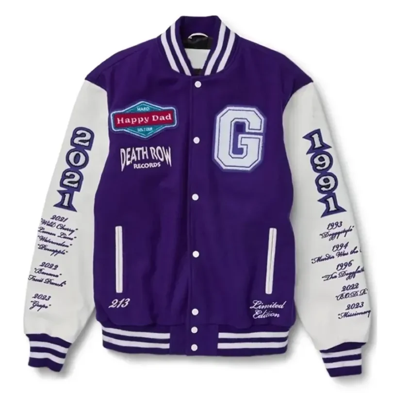 Happy Dad x Death Row Varsity Jacket