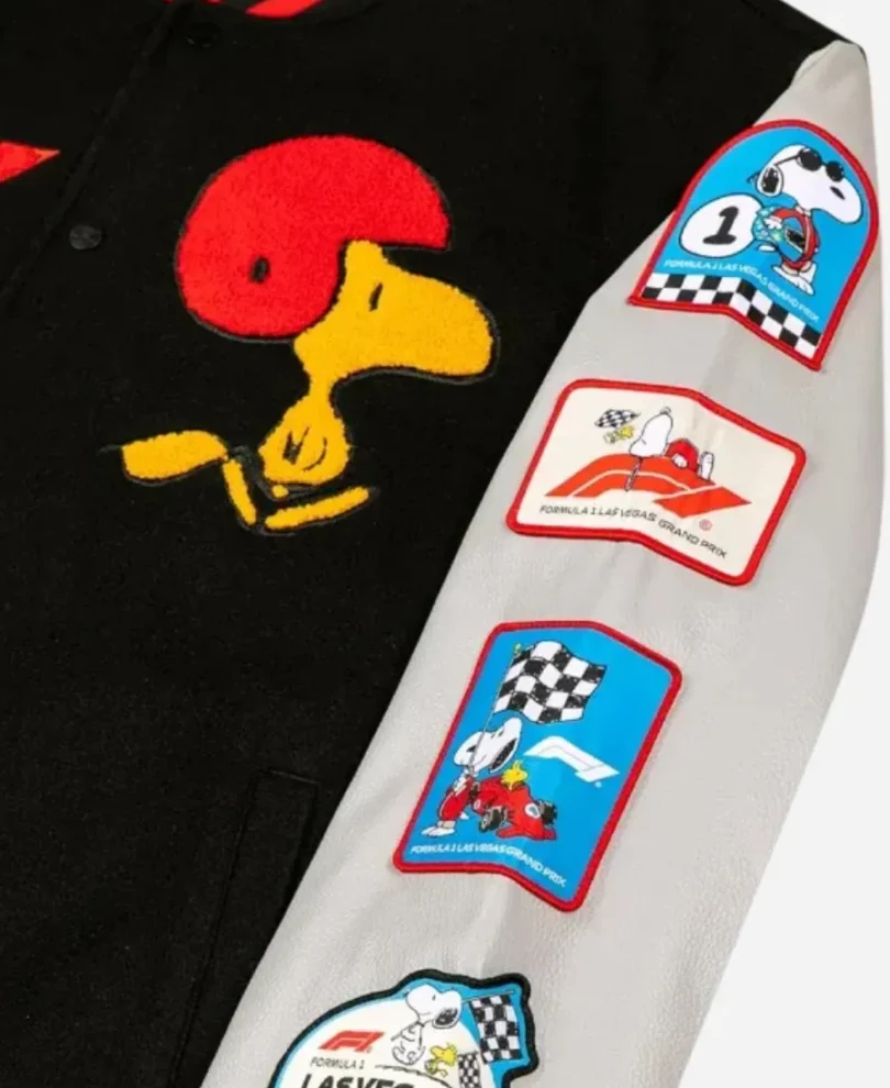 Peanuts F1 Las Vegas Grand Prix Varsity Jacket