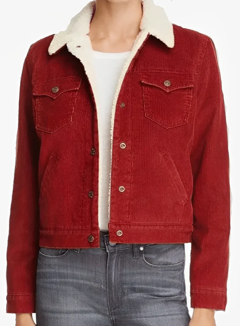 Stranger Things Nancy Wheeler Red Sherpa Jacket
